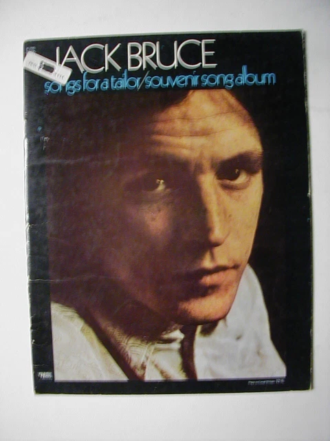JACK BRUCE SONGBOOK SONGS FOR A TAILOR Sheet Music 10 songs 1970 Cream ...
