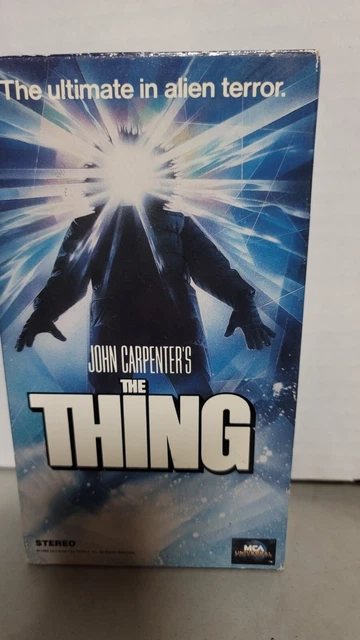 THE THING (VHS, 1982/1996) John Carpenter Alien Horror Thriller Movie ...