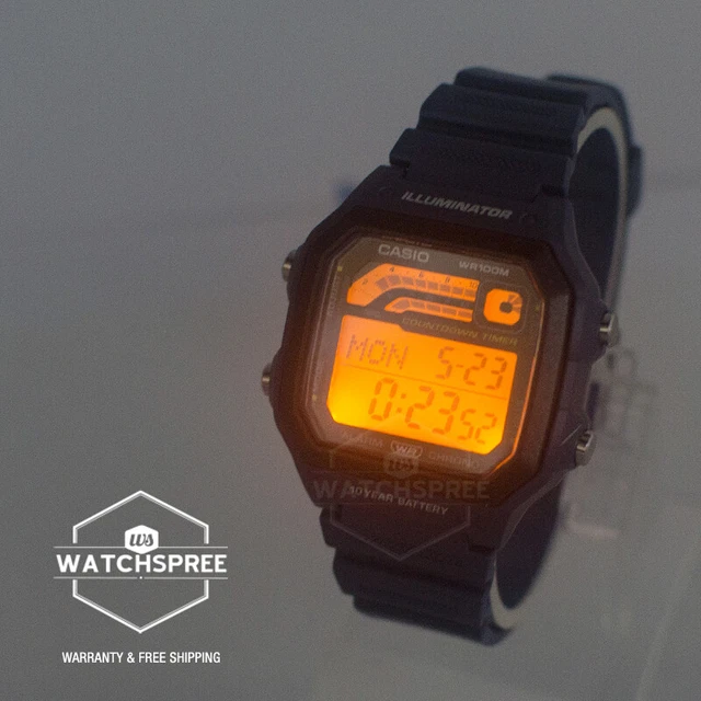 CASIO DIGITAL NAVY Blue Resin Band Watch WS1600H-2A WS-1600H-2A EUR 56 ...