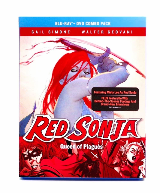 RED SONJA QUEEN of Plagues Blu Ray DVD Slipcover Animation Super Hero ...