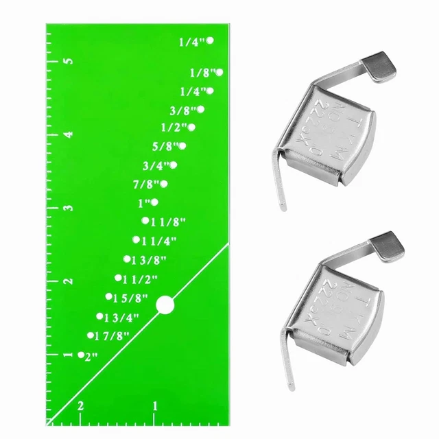 SEAM ALLOWANCE RULER and 2 Magnetic Seam Guide for Sewing Machine ...
