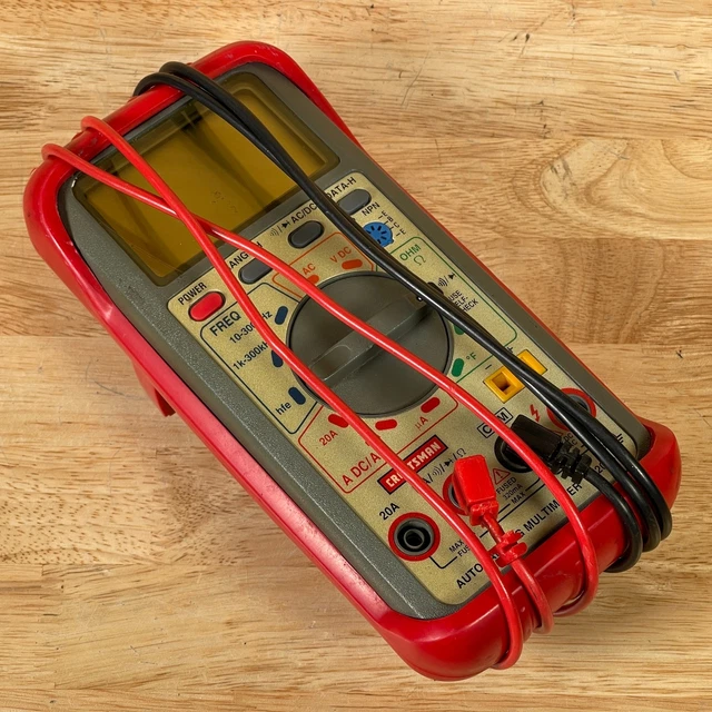 CRAFTSMAN RED HANDHELD Digital Display AC/DC Voltage Auto Ranging ...