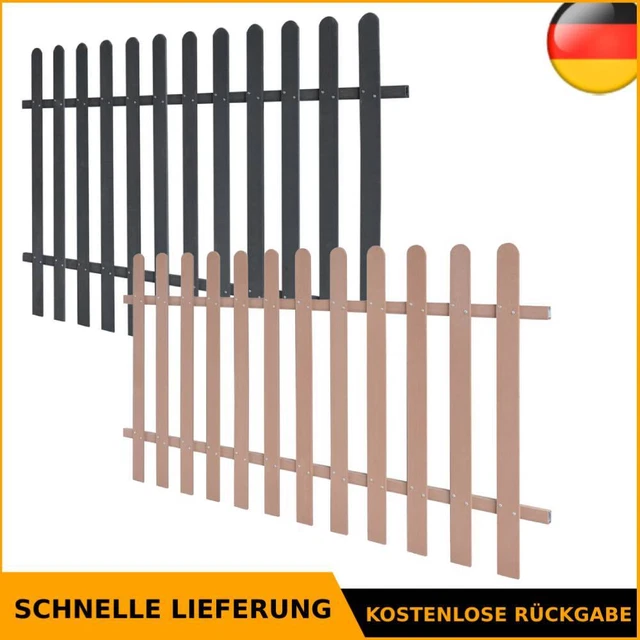 WPC GARTENZAUN LATTENZAUN Holzzaun Gartenzaun Friesenzaun Sichtschutz ...