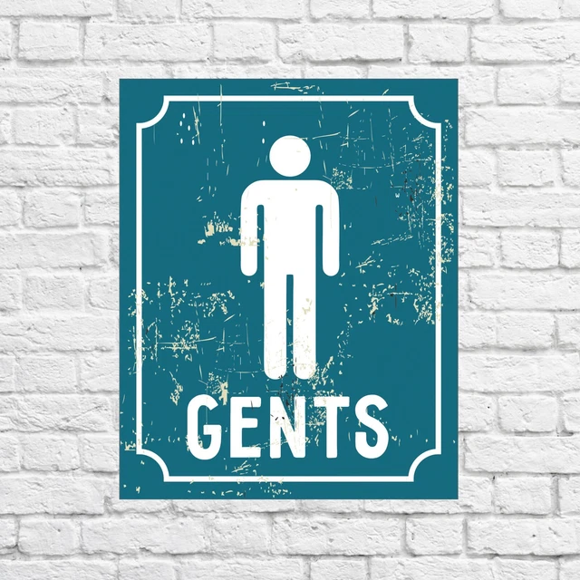 BATHROOM TOILET SIGN WC Restroom sign wc sign restroom door sign metal ...