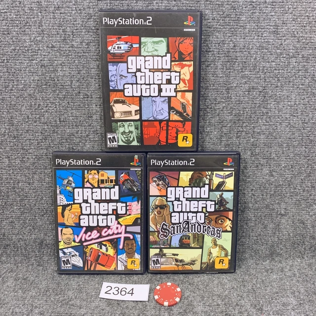 GRAND THEFT AUTO III Vice City San Andreas Trilogy PlayStation 2 PS2 ...