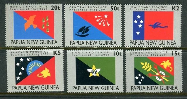 2001 PAPUA NEW Guinea Provincial Flags Part I MUH $12.00 - PicClick AU