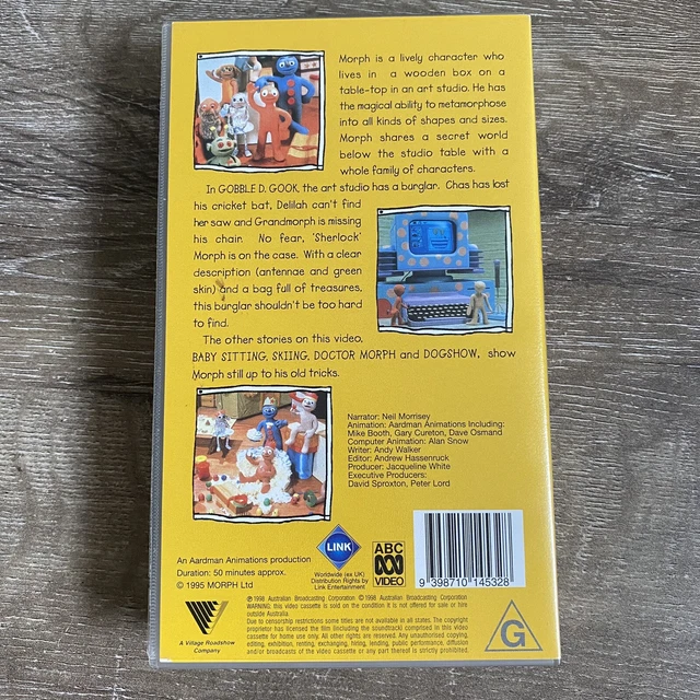 THE MORPH FILES (VHS, 1998) Rare ABC Kids Video Claymation Comedy ...