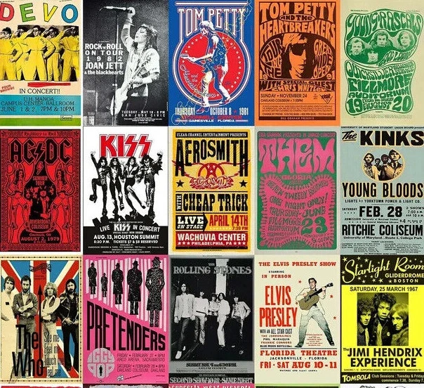 GROUPS BAND MUSIC Printed Metal Signs Plaque A45 Vintage Cave Wall Art ...