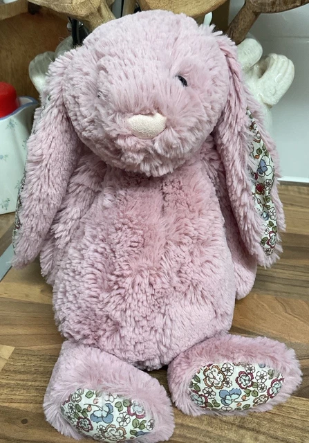 JELLYCAT BLOSSOM PINK Bunny With Floral Ears And Feet Soft Toy £21.50 ...
