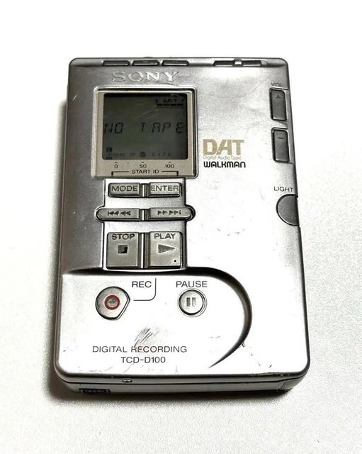 SONY DAT WALKMAN Digital Audio Tape Recorder TCD-D100 Junk As is $299. ...