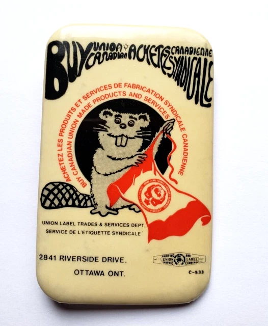 BUY CANADIAN UNION Made Products & Services Pinback Button Pin $14.00 ...