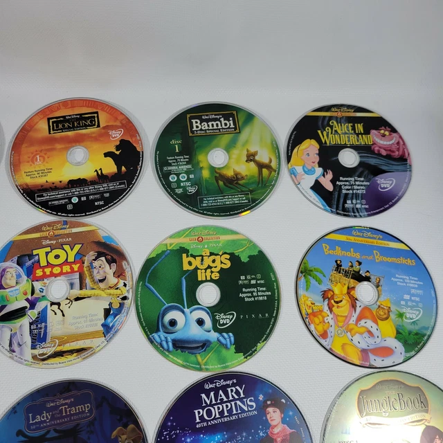 LOT OF 23 Disney Pixar Dvd Cd Disc Only Limited Special Anniversary ...