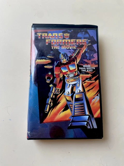 TRANSFORMERS THE MOVIE 1987 Animated VHS (1995) Hasbro Sunbow Optimus ...