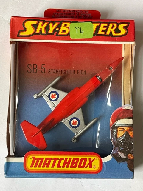 MATCHBOX SKYBUSTERS SB5 Rcaf Lockheed F104 Starfighter Jet Fighter ...