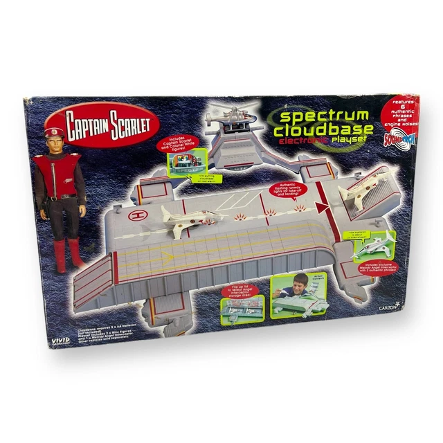 CAPTAIN SCARLET SPECTRUM Cloudbase Electronic Play Set Complete NEW ...