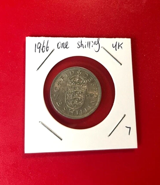 1966 EINE SHILLING Uk Münze - Schöne Weltmünze !!! EUR 4,22 - PicClick DE