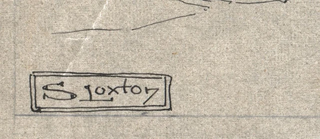 SAMUEL LOXTON PEN & Ink Drawing THE AVON AT HORSESHOE POINT c1910 £40. ...