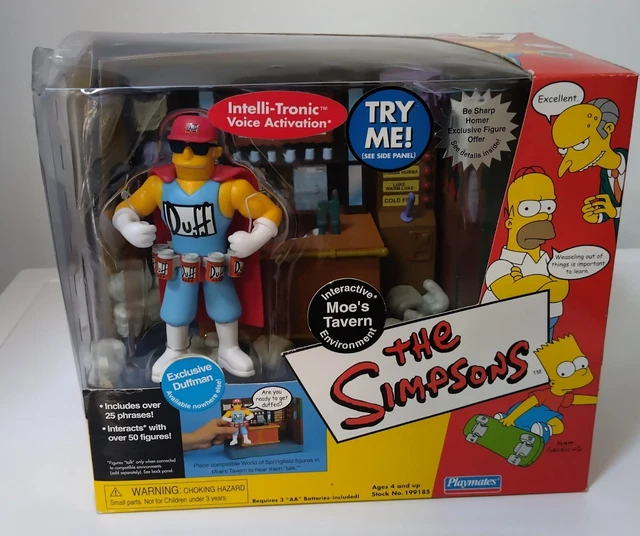 WOS PLAYMATES INTERACTIVE the Simpsons Environment MOES Tavern Figure ...
