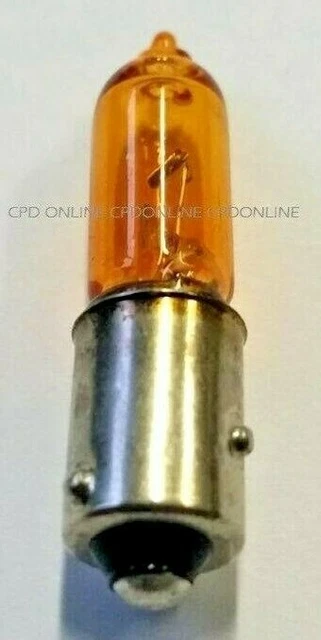HY21W AMBER ORANGE Halogen Indicator Bulb R927 12v 21w BAY9S Signal ...