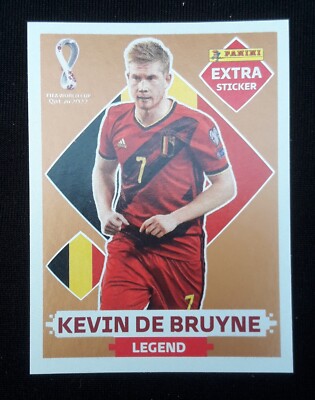 KEVIN DE BRUYNE Panini Extra Sticker Bronze Legend Qatar 2022 World Cup ...