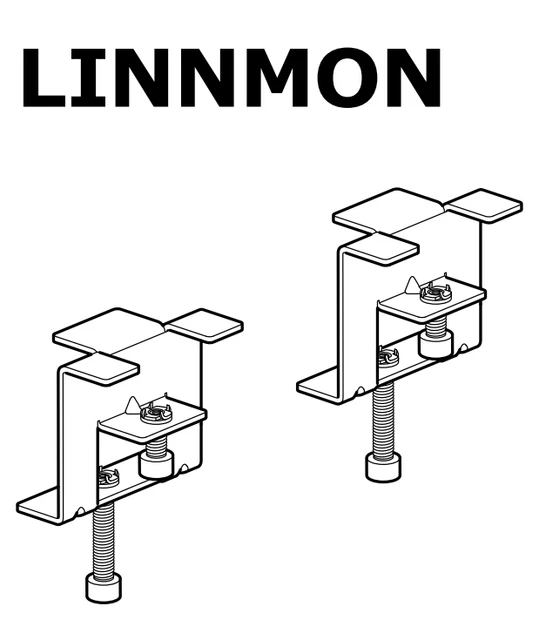 IKEA LINNMON VERBINDUNG Halterung für Tisch Tischplatte Kallax ...