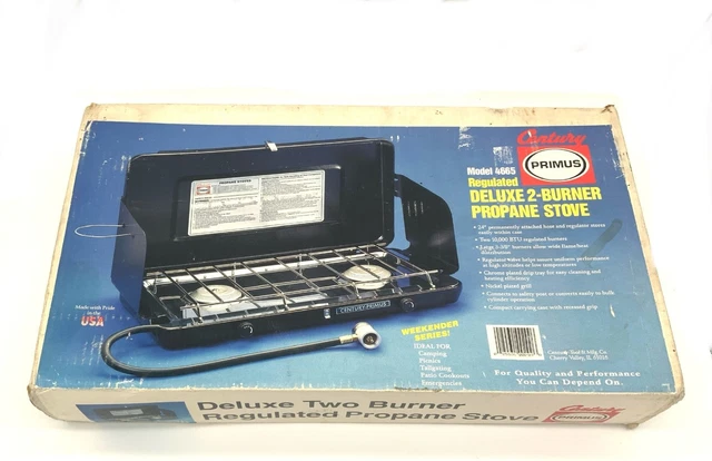 VINTAGE CENTURY 2 Burner Propane Stove Model 4665 With Box Used GOOD ...