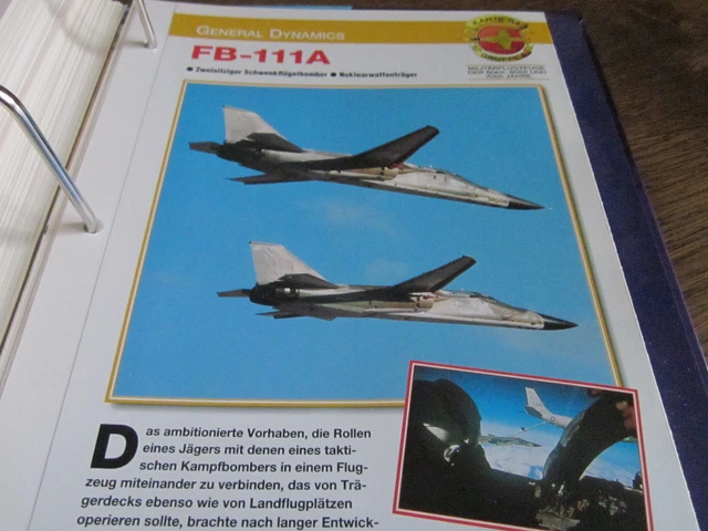 FASZINATION 4 84 General Dynamics FB 111 A Schwenkflügelbomber USA EUR ...