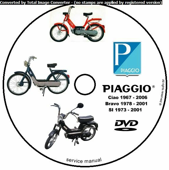 PIAGGIO CIAO BRAVO SI 50cc WERKSTATTHANDBUCH REPAPARATURHANDBUCH SERVICEHANDBUCH EUR 12,99 ...