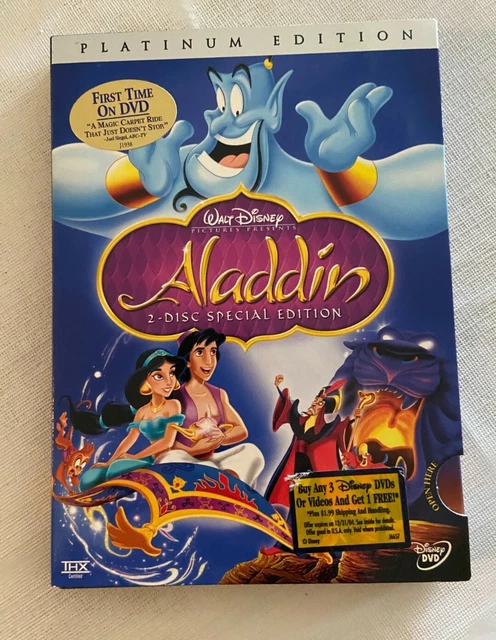 ALADDIN, WALT DISNEY (DVD, 2-Disc, Platinum Edition) £3.85 - PicClick UK