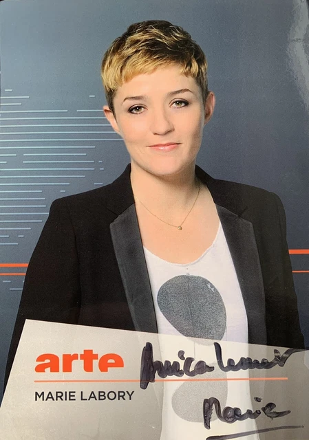 MARIE LABORY * Journalistin, Moderatorin * arte * Orig. Autogramm ...