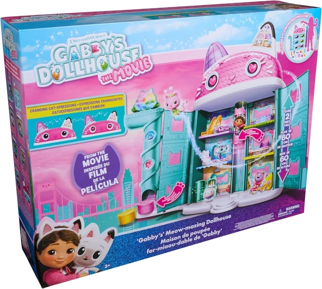 GABBY'S DOLLHOUSE: THE Movie, Gabby’s Meow-mazing Dollhouse, with Toy ...