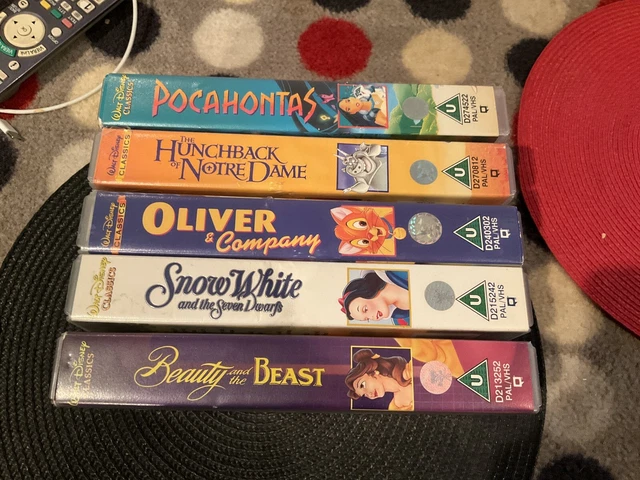 5 WALT DISNEY CLASSIC VHS PAL TAPES CHILDRENS CARTOONS FROM 1990’s ...