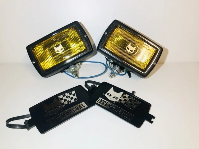 RARE PAIR OF Black Chrome Marchal 850gt Fog Light Lights New £469.37 ...