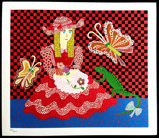 YAYOI KUSAMA LITOGRAFIA Mori Art Museum [Takashi.Murakami-Keith Haring ...