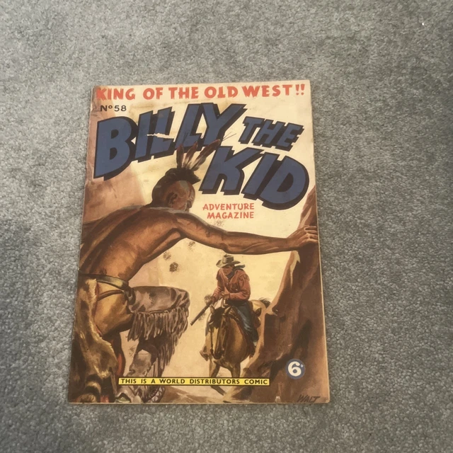BILLY THE KID #58 King Of The Old West World Distributors Comic British ...