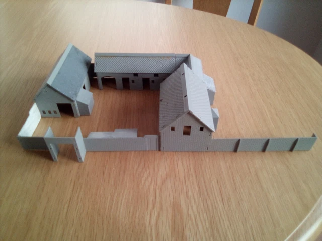 VINTAGE 1:72 AIRFIX Waterloo Farm House Set + Extra Pieces £11.50 ...