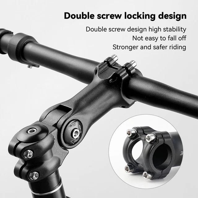 ADJUSTABLE HANDLEBAR RISER for Mountain Biking with Secure Locking ...