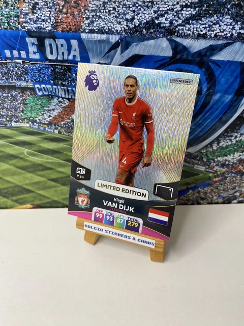 CARTE FEUILLE PANINI Adrenalyn XL 2023/24 Virgil Van Dijk Liverpool ...