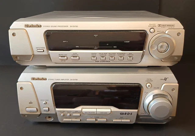 TECHNICS SA-EH760 & SH-EH760 - Amplificateur Tuner Stéréo et Processeur ...