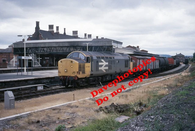 ORIGINAL 35MM Slide Railway Diesel /Steam- 37506 @ Hereford 10/07/1986 ...