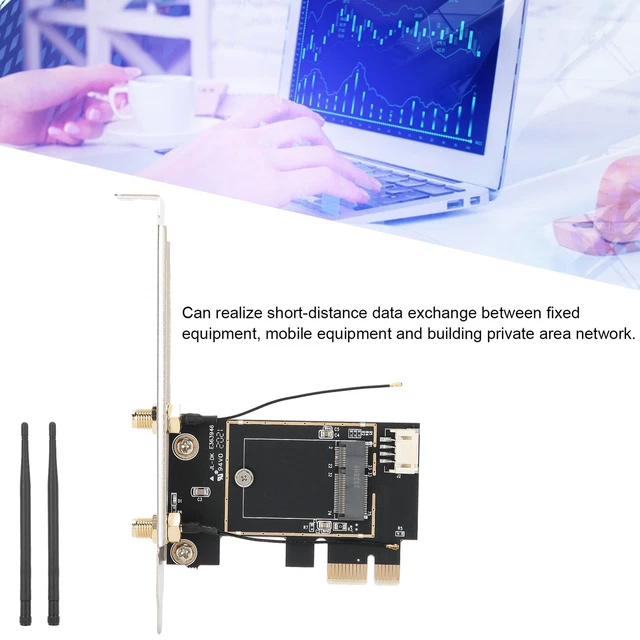 ADAPTATEUR DE CARTE Réseau Sans Fil Adaptateur WiFi PCIe Double Bande PCIE EUR 16,42 - PicClick FR