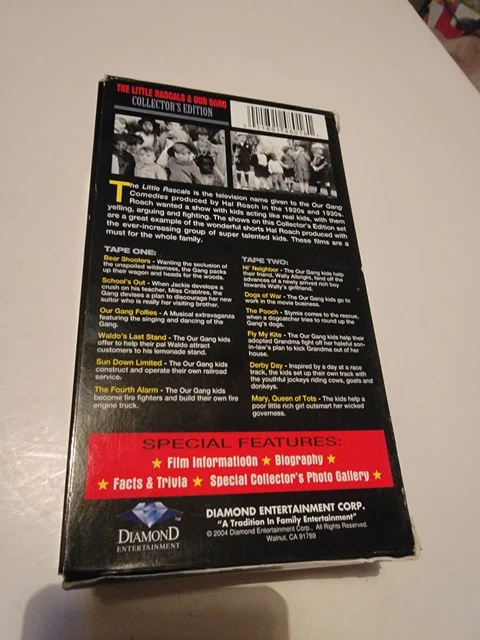 THE LITTLE RASCALS Our Gang Collector's Edition VHS Two-Pack Set Film ...