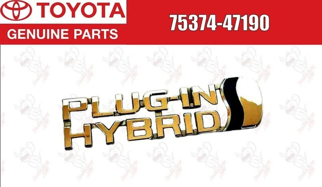 TOYOTA OEM PRIME Plug-in Hybrid EMBLÈME 75374-47190 pour Prius EUR 93 ...