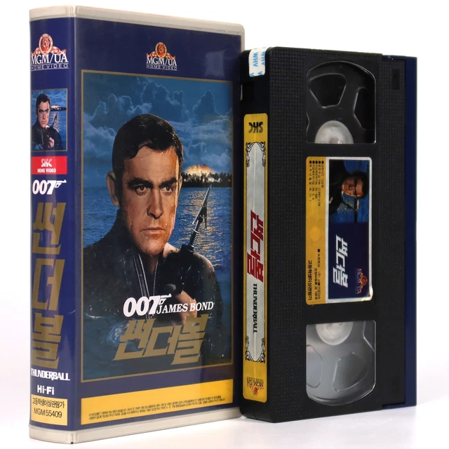 THUNDERBALL (1965) JAMES Bond 007 Korean VHS [NTSC] Korea 1995 Retail £36.90 - PicClick UK