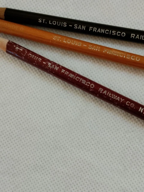 ST. LOUIS SAN Francisco Railway 3 PENCIL Lot RAILROAD £17.14 - PicClick UK