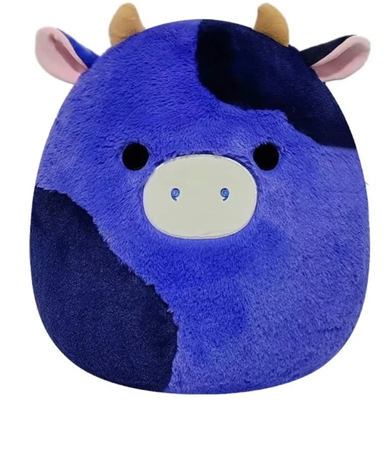 SQUISHMALLOWS FUZZ-A-MALLOWS PLUSH Ingred the Dark Purple Cow 40cm £33. ...