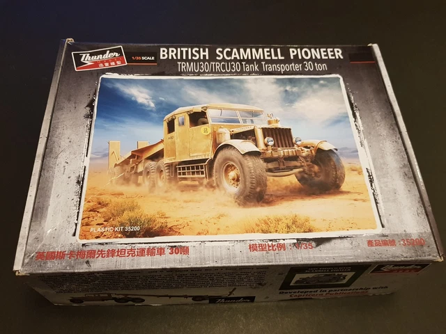 THUNDER BRITISH SCAMMELL Pioneer 1:35 TRMU30 Pro Model Kit 35200 ...