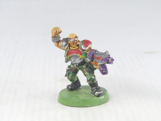 (1029) CATACHAN LIEUTENANT métal garde impériale Astra Militarum 40k ...