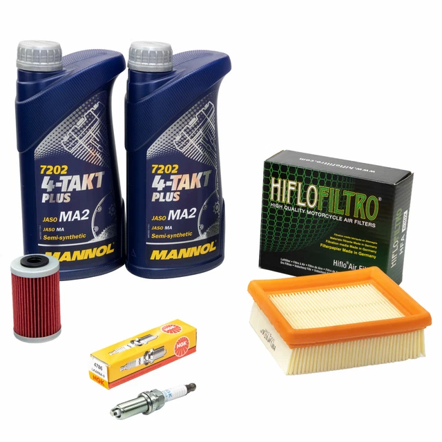 PACK DE MAINTENANCE pour KTM Duke 390 125 200 11-14 Huile 2L + Filtre à ...
