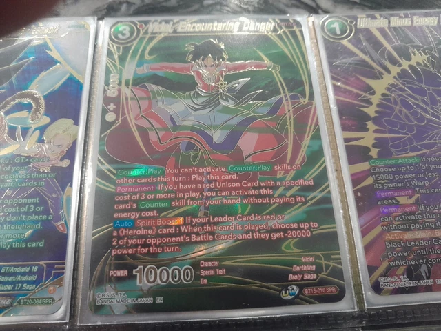 VIDEL ENCOUNTERING DANGER Bt15-016 Spr Dragon Ball Super Tcg Special Rare EUR 6,48 - PicClick FR